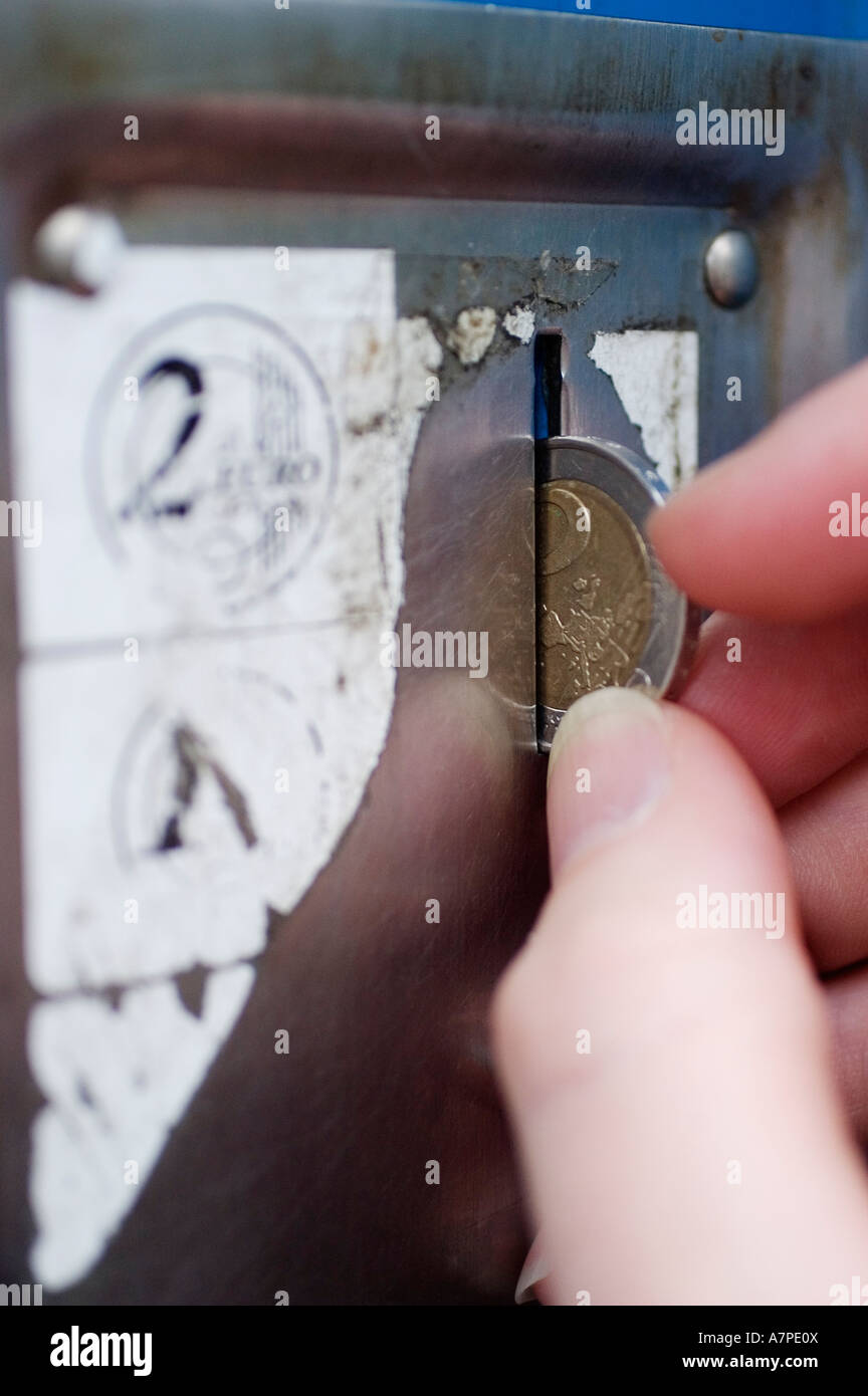 Insert a coin Stock Photo - Alamy