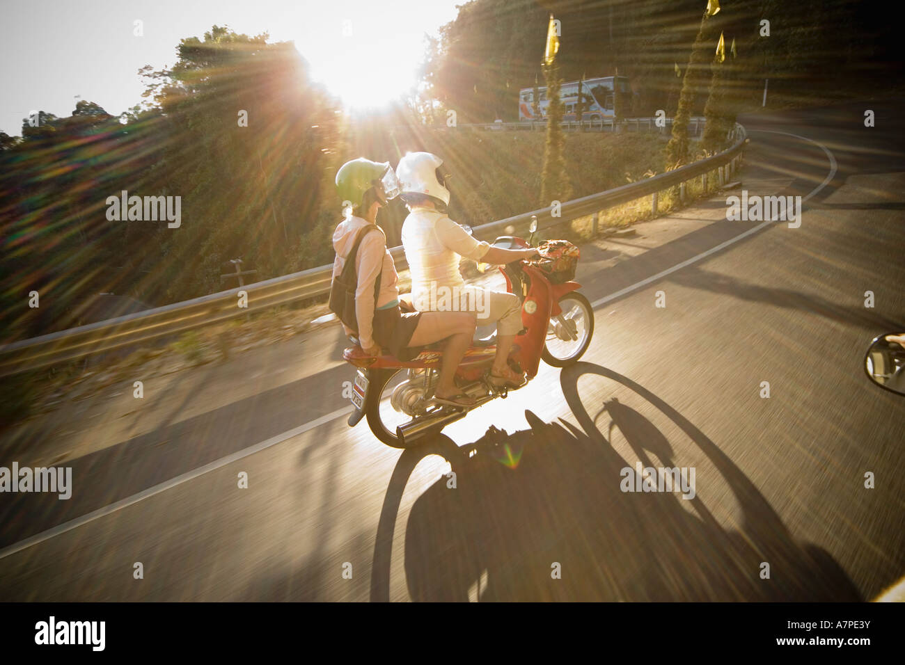 Two lane motorcycle road hi-res stock photography and images - Alamy
