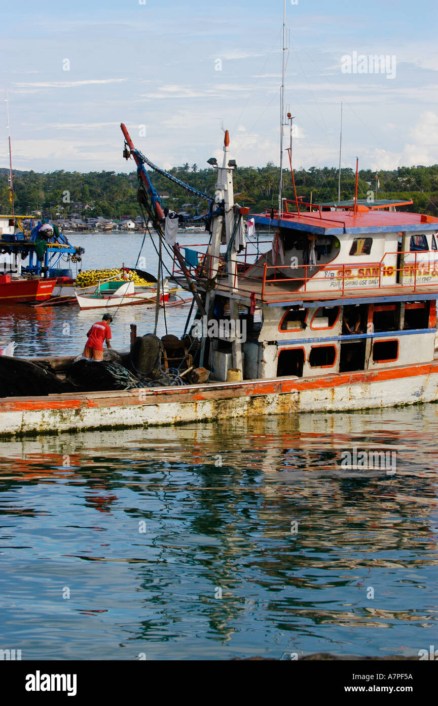Fishing boat in Bohol Stock Photo - Alamy