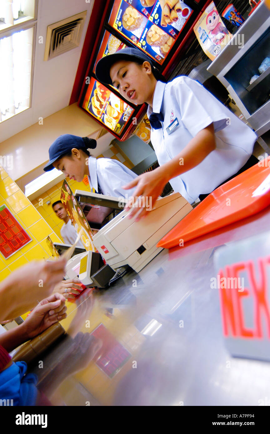 Jolly Bee s fast food in Bohol Stock Photo - Alamy