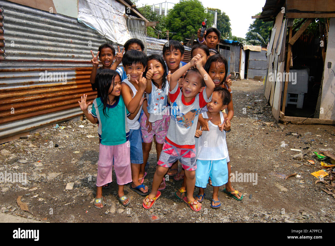 Children playing in street Stock Photo - Alamy
