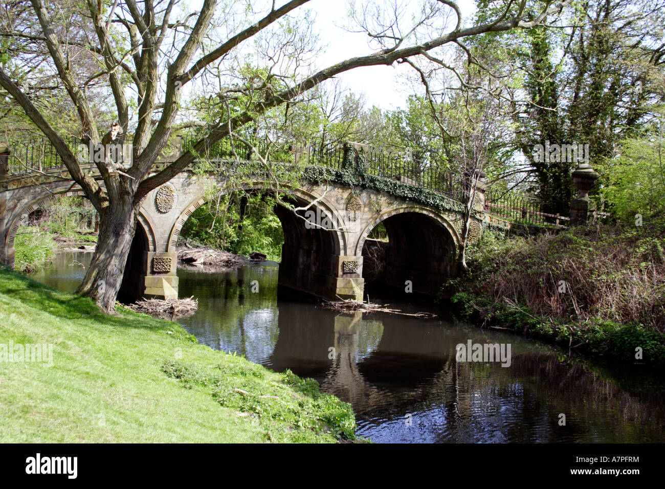 Bridge over the river Stock Photo - Alamy