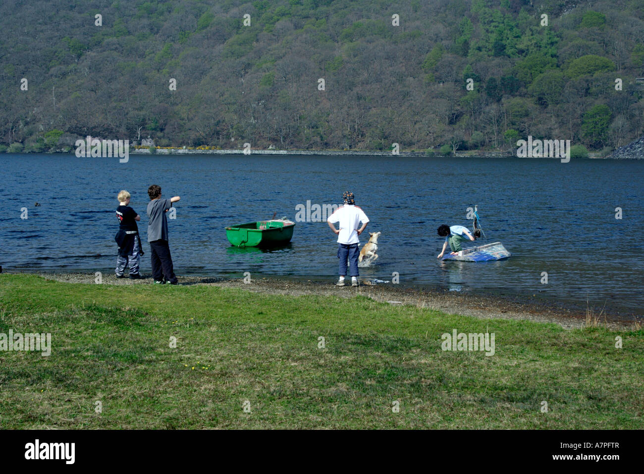 Boys larking hi-res stock photography and images - Alamy