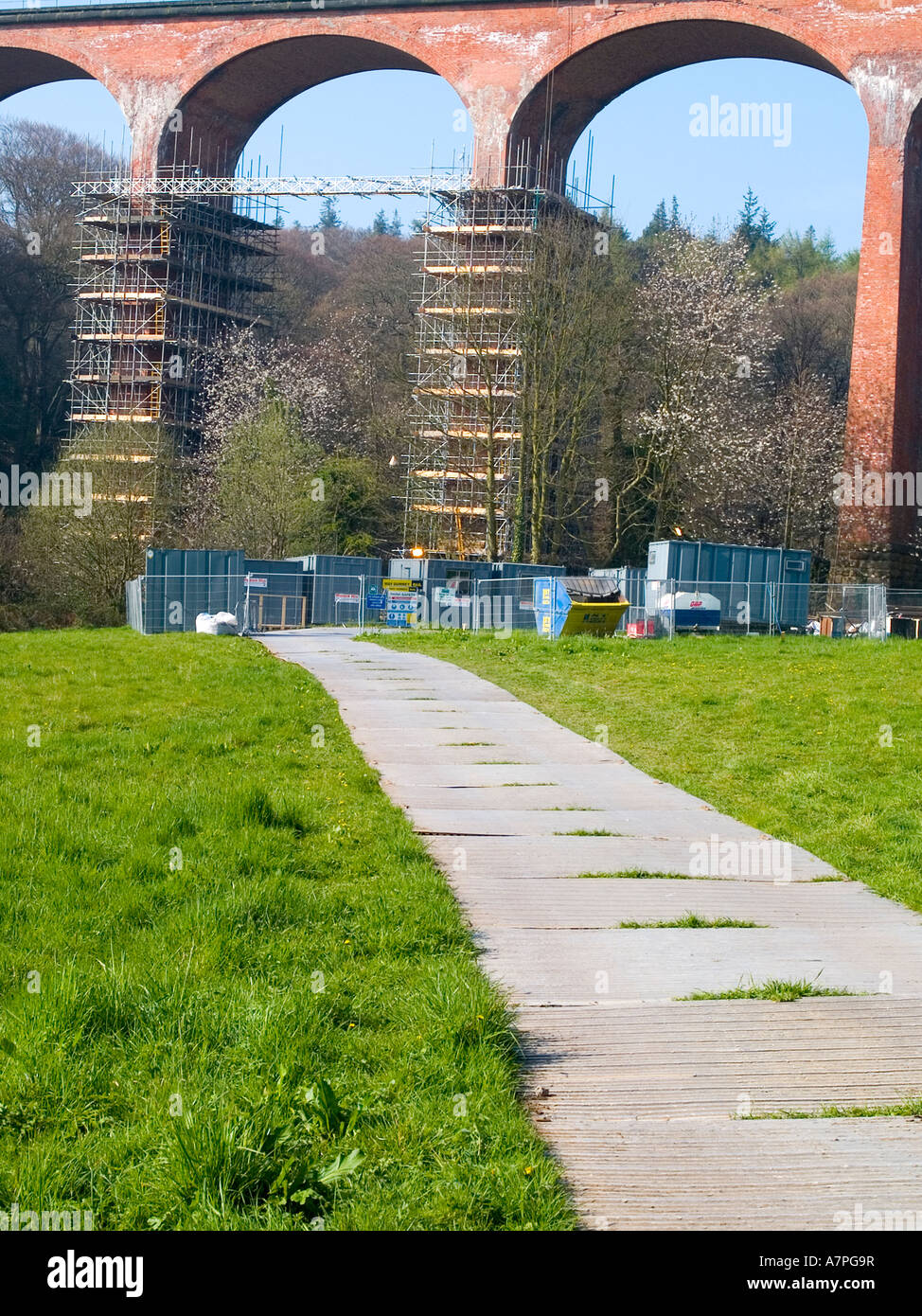 Eve Trackway made from aluminium panels used to form a temporary road ...