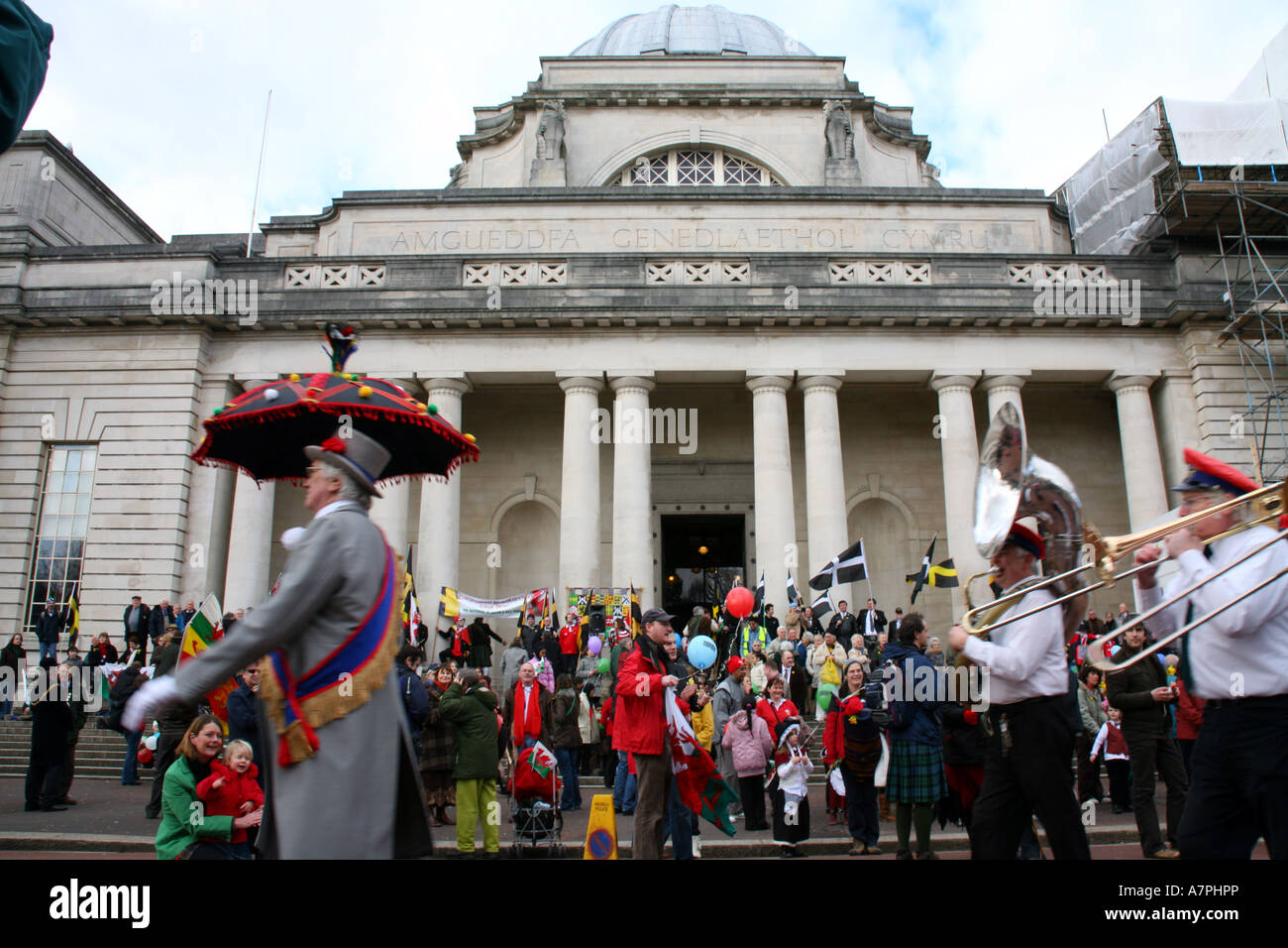 Cardiff band tourist hi-res stock photography and images - Alamy