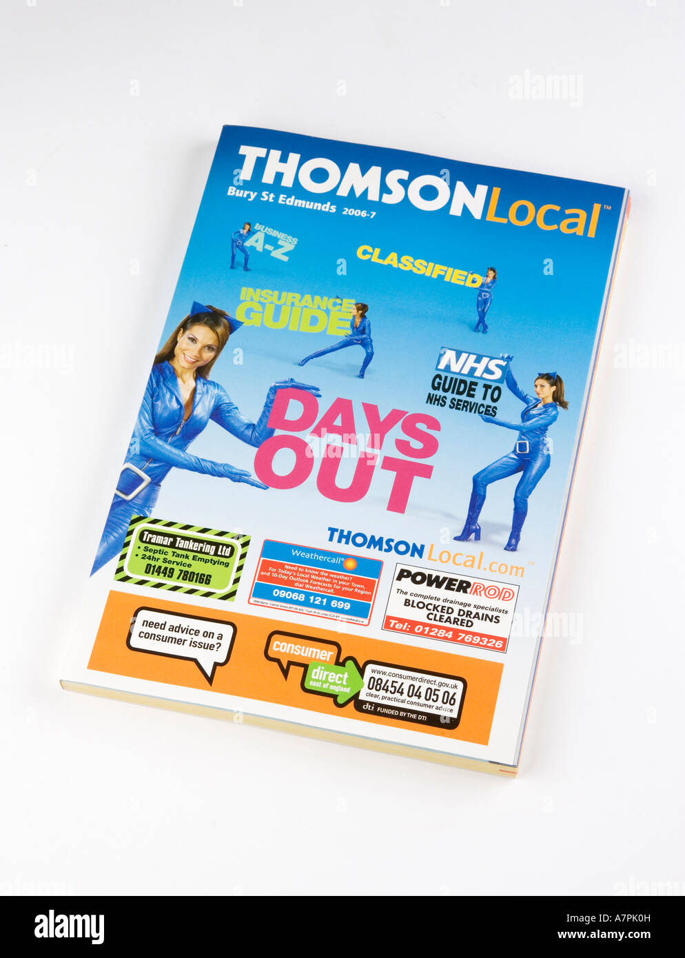 Thomson local phone directory Stock Photo - Alamy