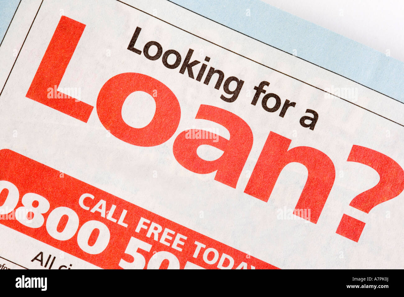 Money loans advert lending hi-res stock photography and images - Alamy