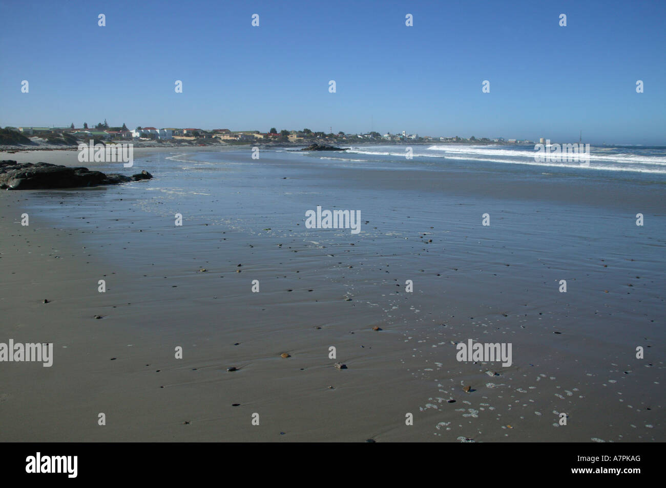 Port Nolloth suburbs viewed from the beach Port Nolloth Northern Cape ...