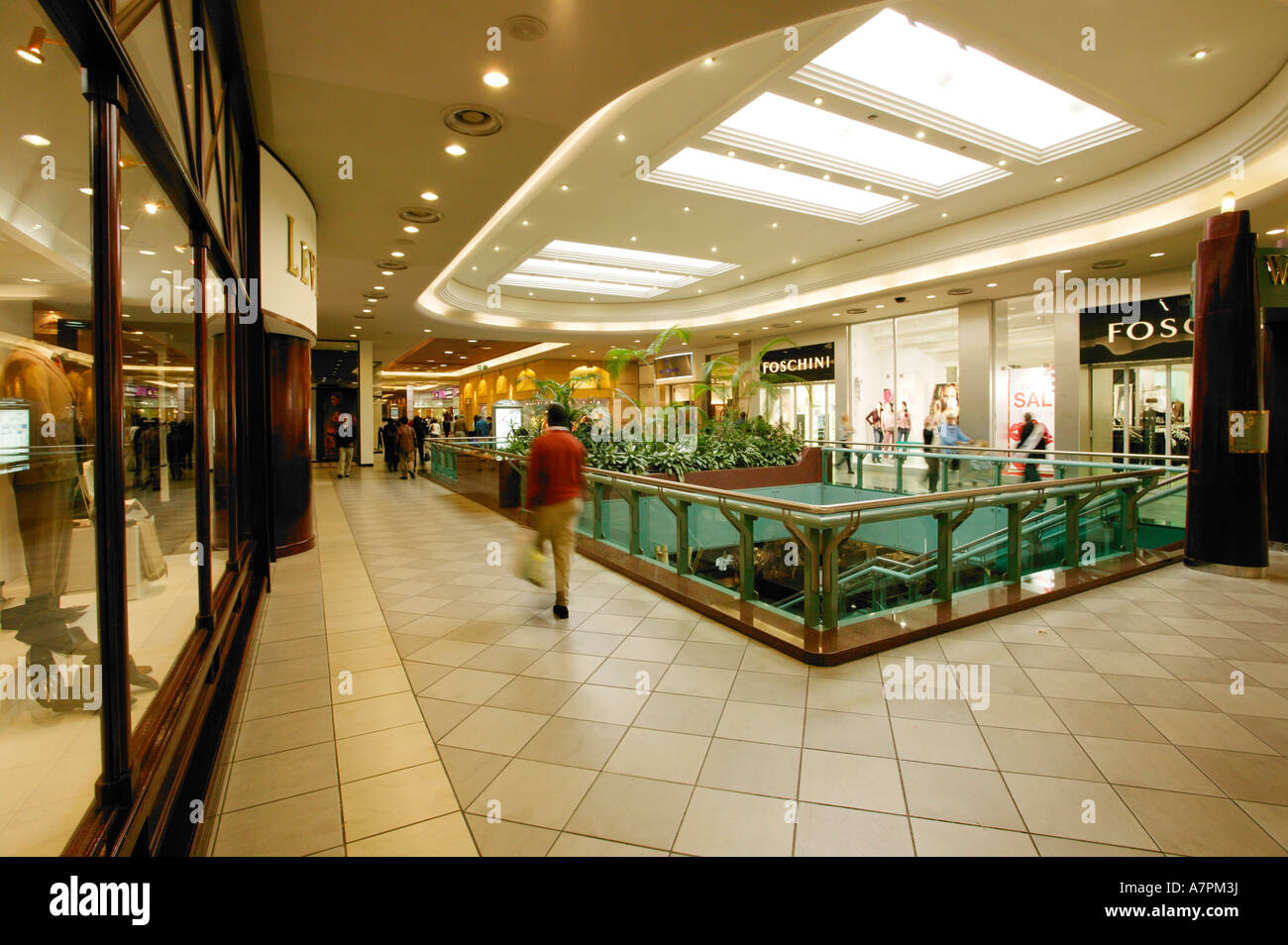 Interior of a shopping mall in Sandton Gauteng South Africa Stock Photo ...