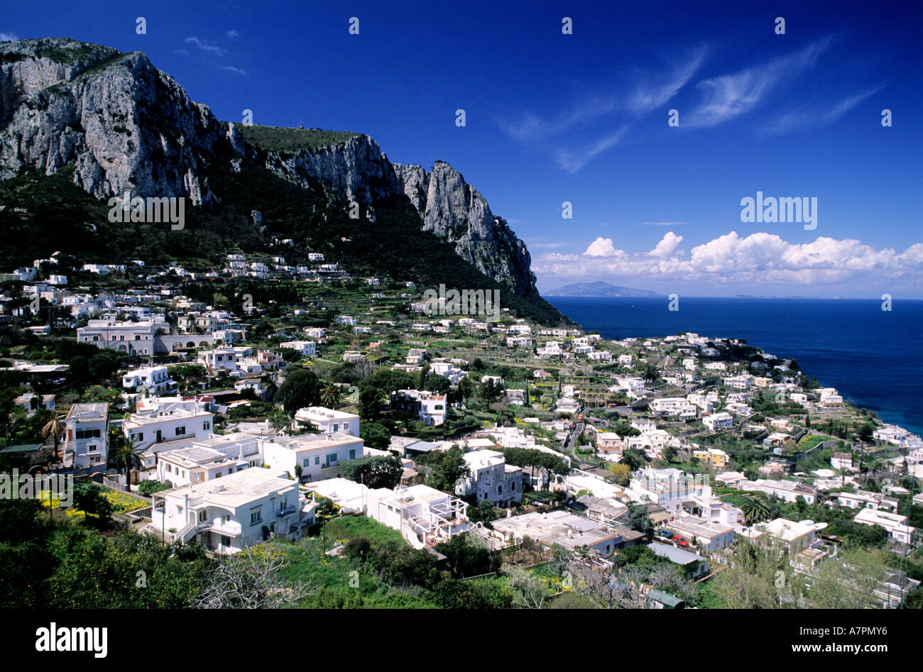 Italy, Campania, Capri Island, Marina Grande village Stock Photo - Alamy