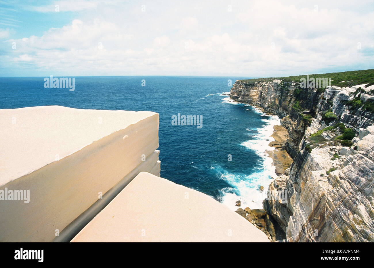 white sandstone rocks, cliffs in southern Australia, Australia ...