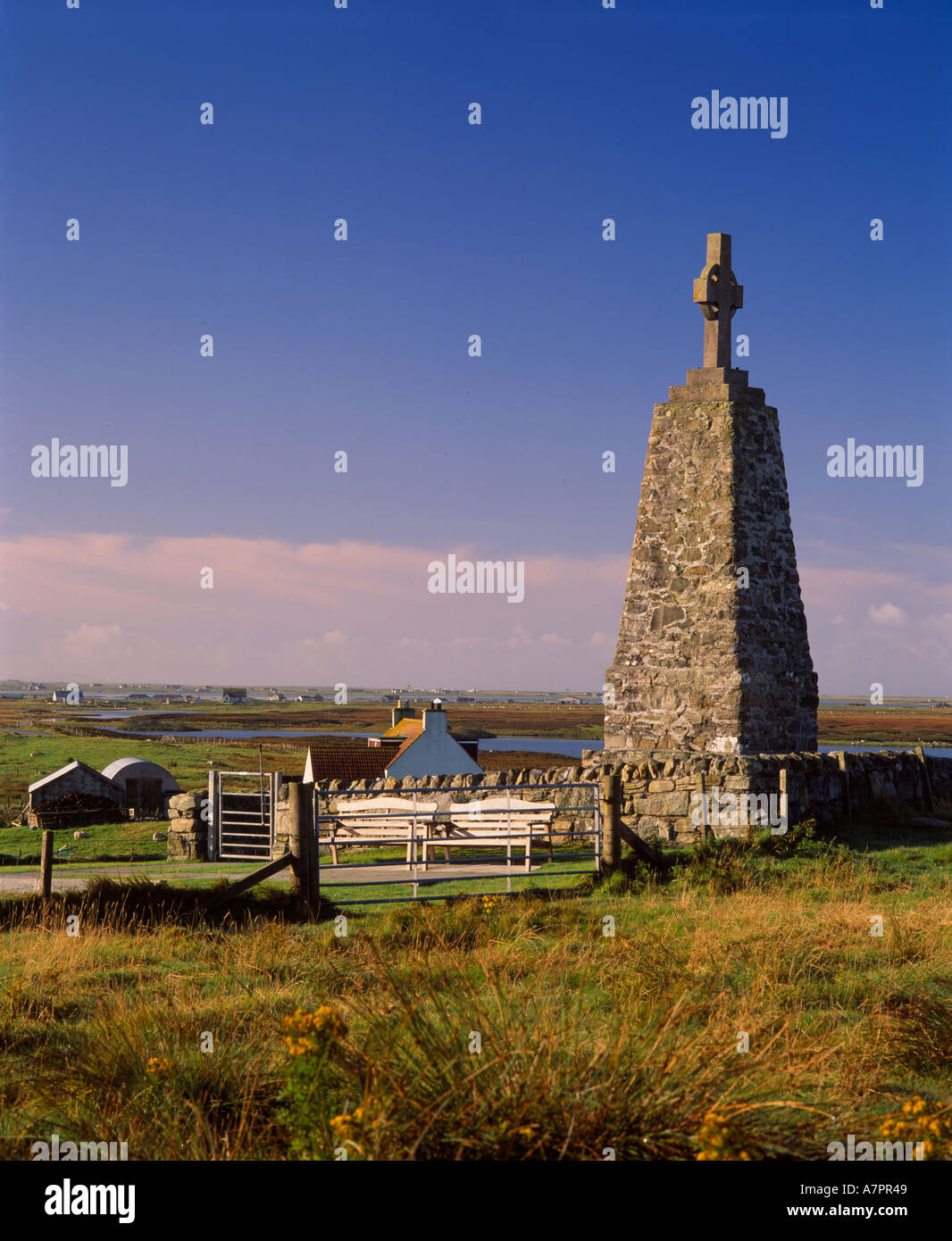 War Memorial on Benbecula, Western Isles, Scotland, UK Stock Photo - Alamy
