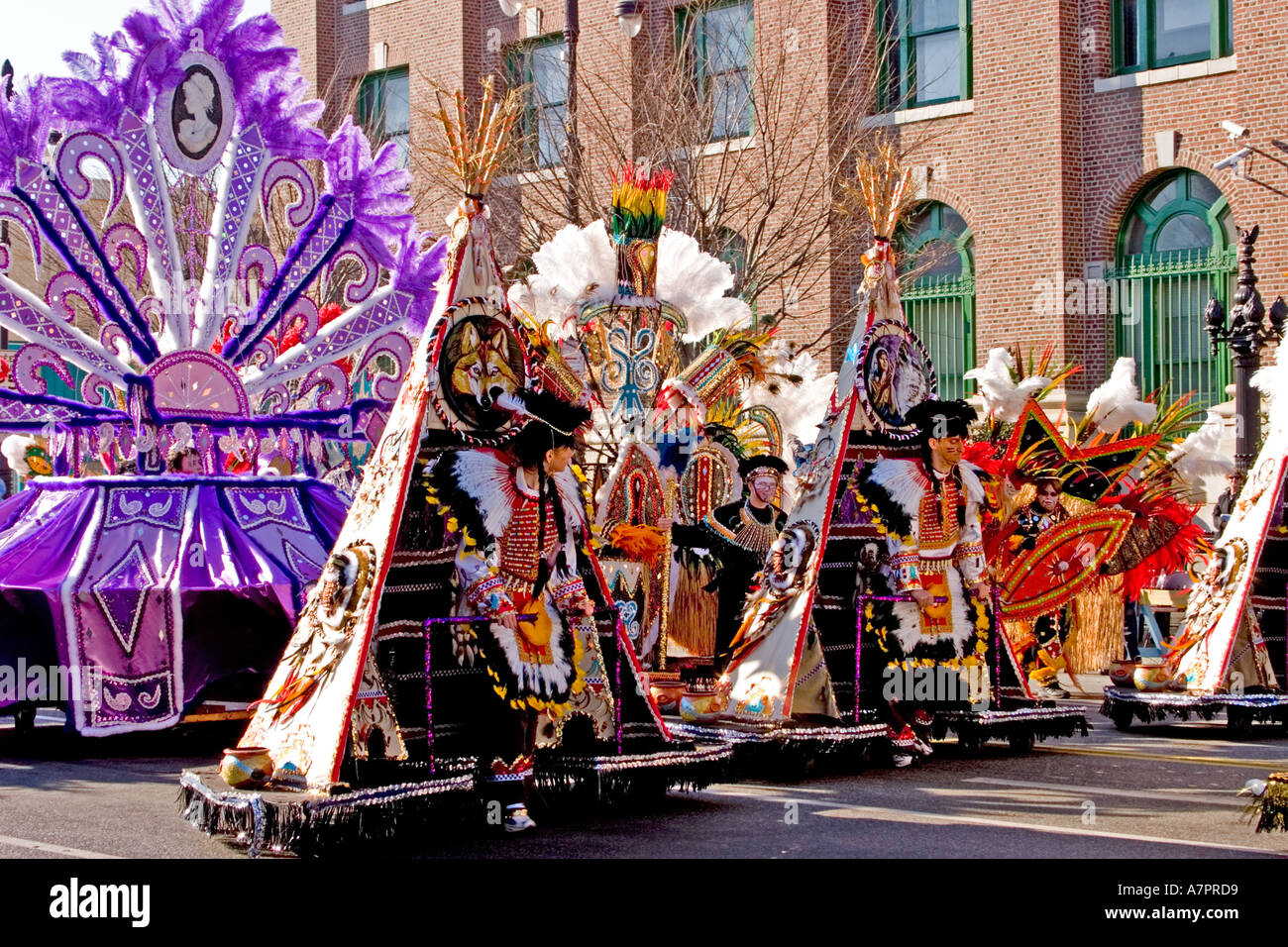 The famous Mummer's Parade in Philadelphia on New Year's Day 2005 ...