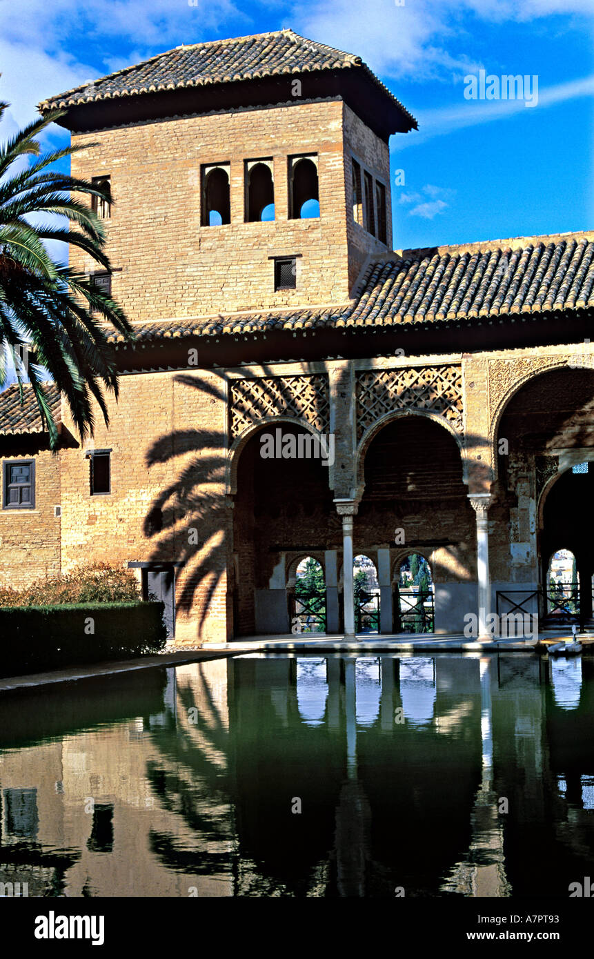 Palacio del Partal in the Alhambra at Granada Spain Stock Photo - Alamy