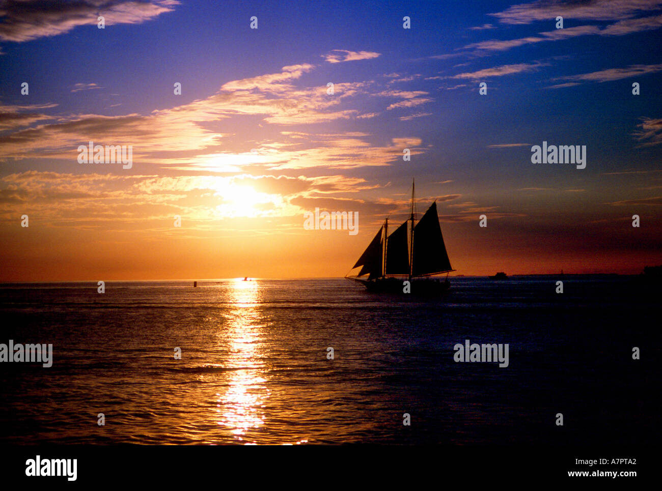 Key West Sunset Florida U.S.A Stock Photo - Alamy
