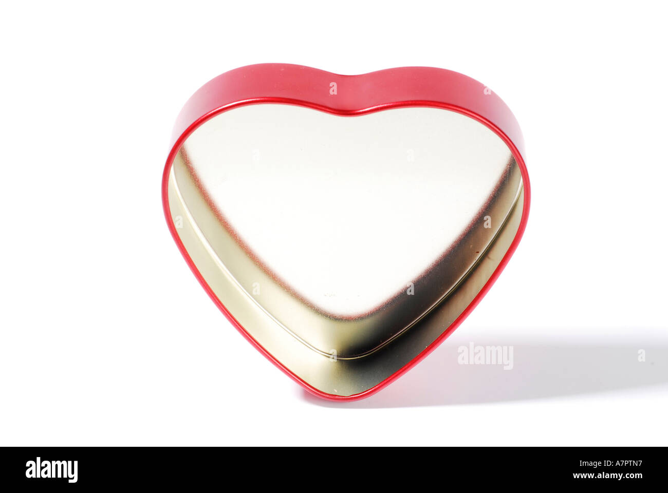 Tin can in heart form Stock Photo - Alamy