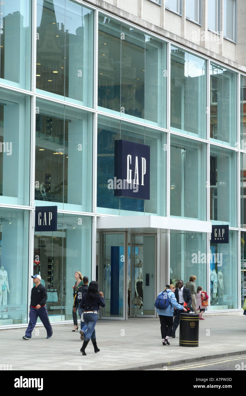 Gap shop on Oxford Street London Stock Photo - Alamy