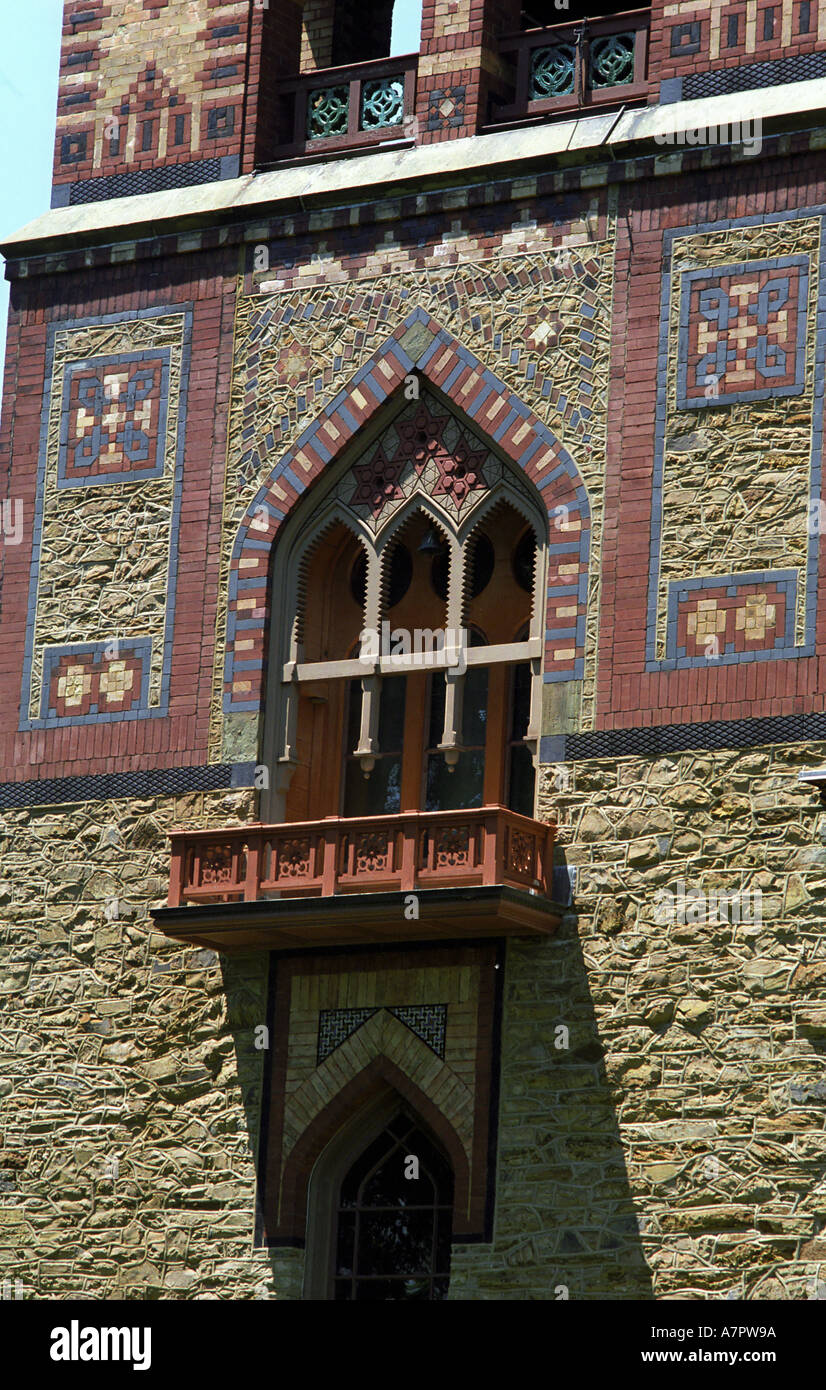 Window Awning at Olana Moorish style house of Frederic Church Stock ...
