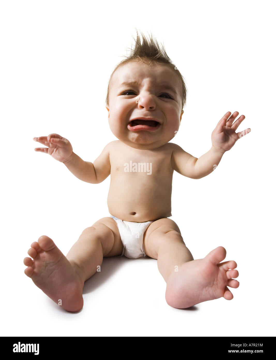 Girl and sad and facing camera Cut Out Stock Images & Pictures - Alamy