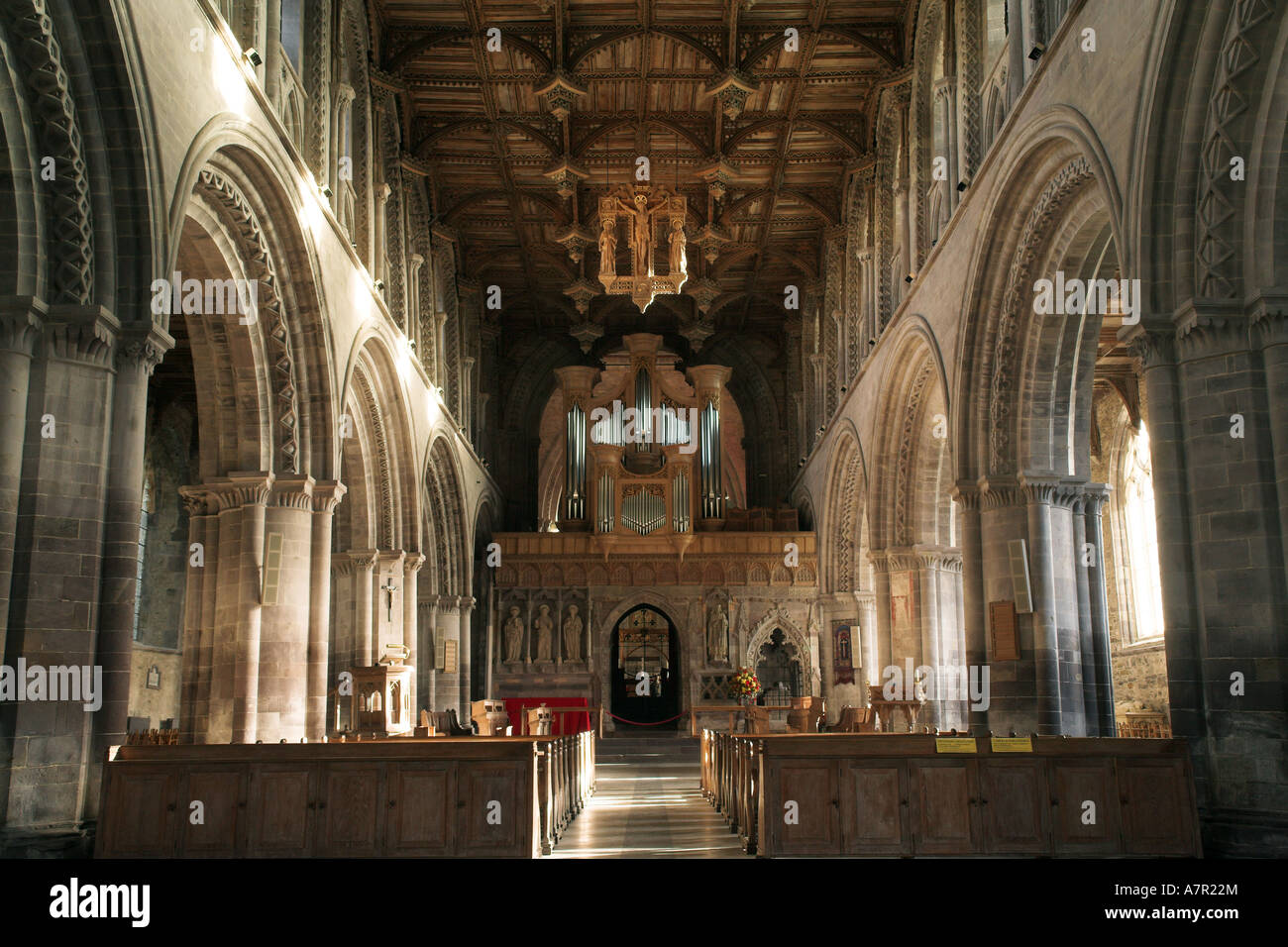 Interior St David s Cathedral Stock Photo - Alamy