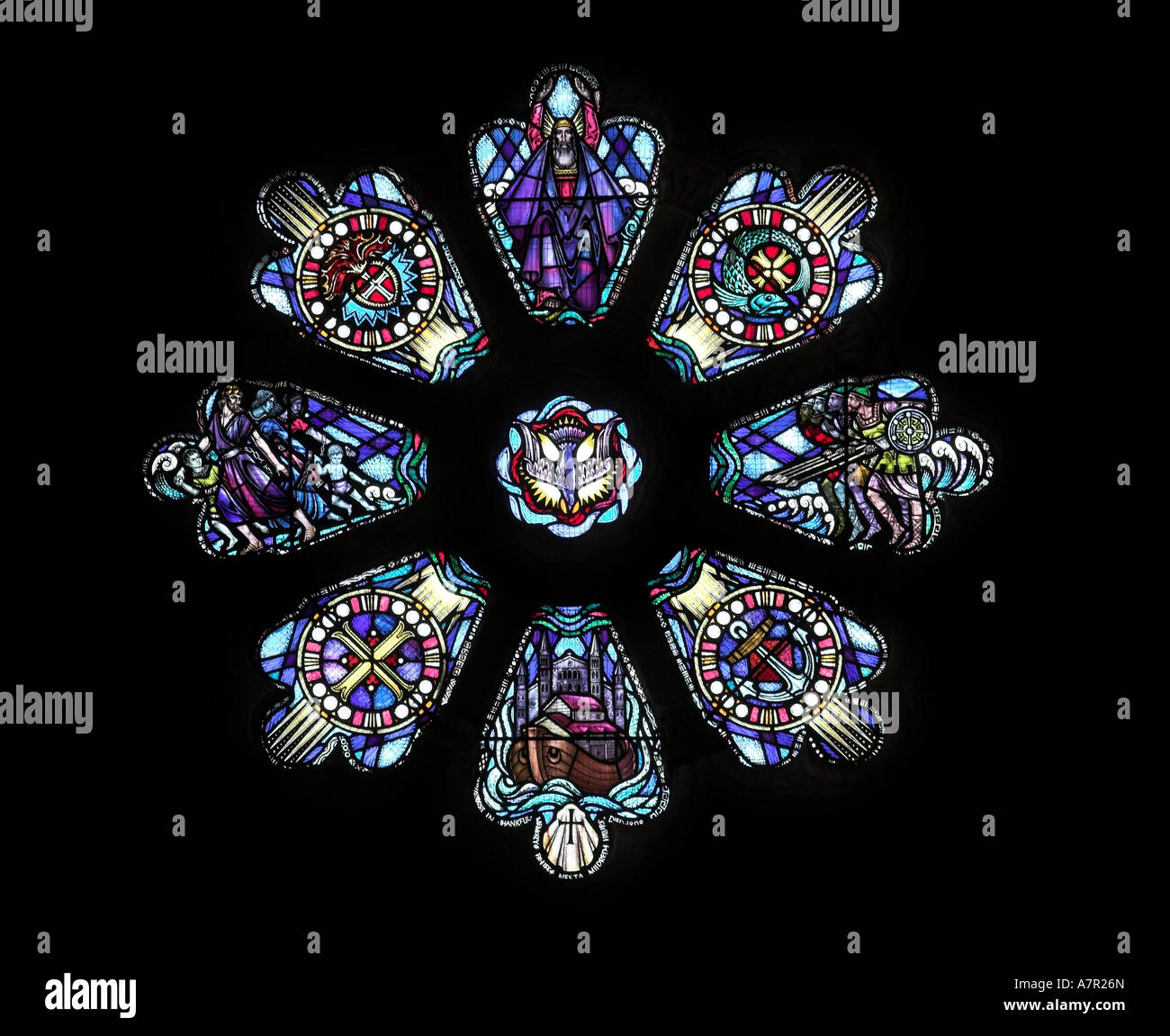 Rose Window Inside St David s Cathedral Stock Photo - Alamy
