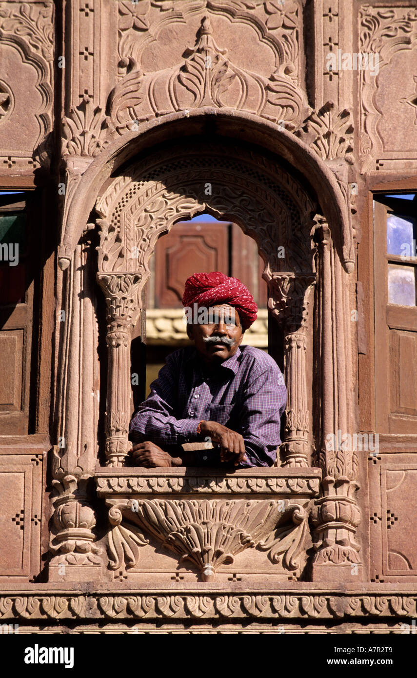 India, Rajasthan, Fort Pokaran at the gates of the Thar desert (palace ...
