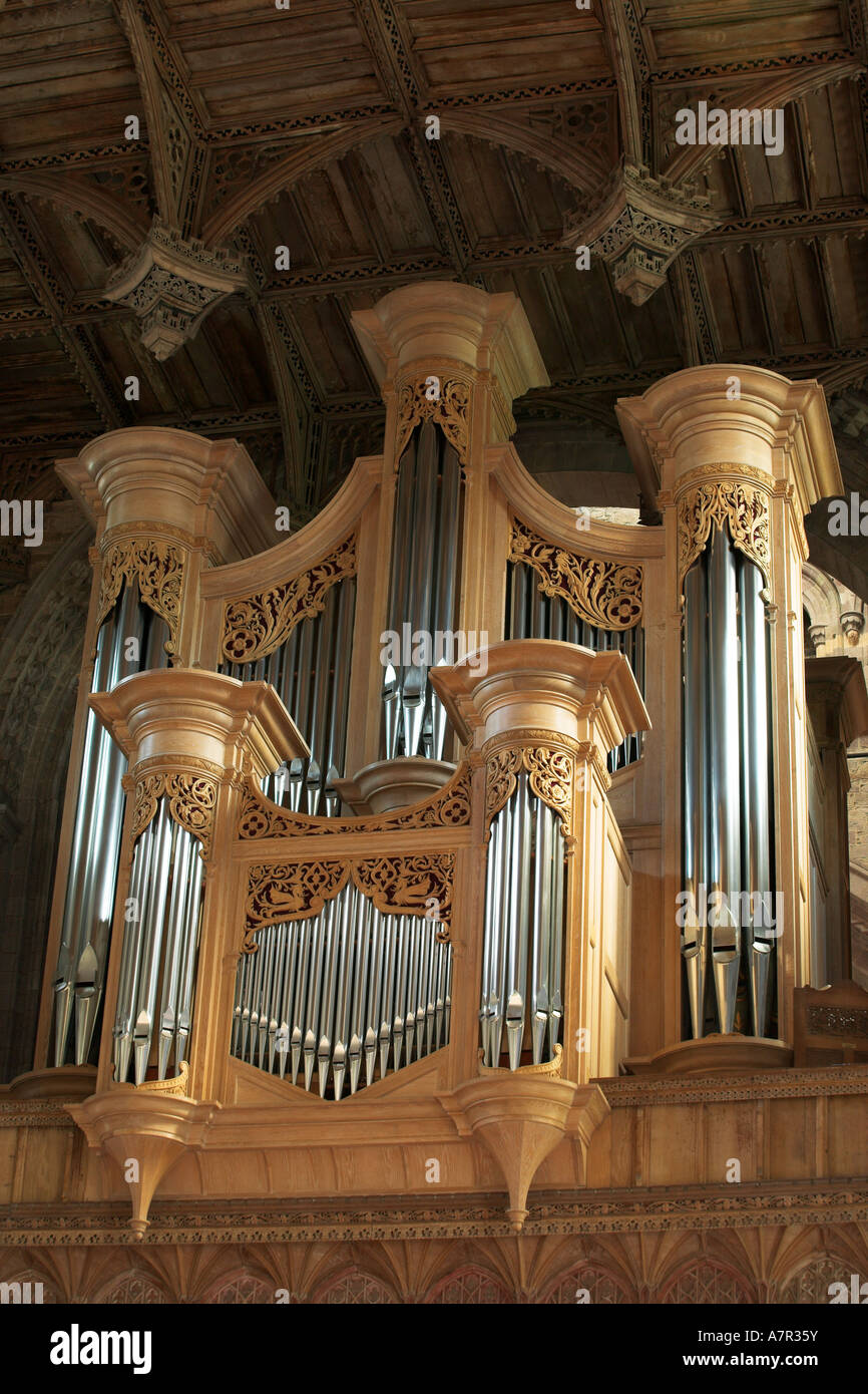 Organ Pipes Interior St David s Cathedral Stock Photo - Alamy