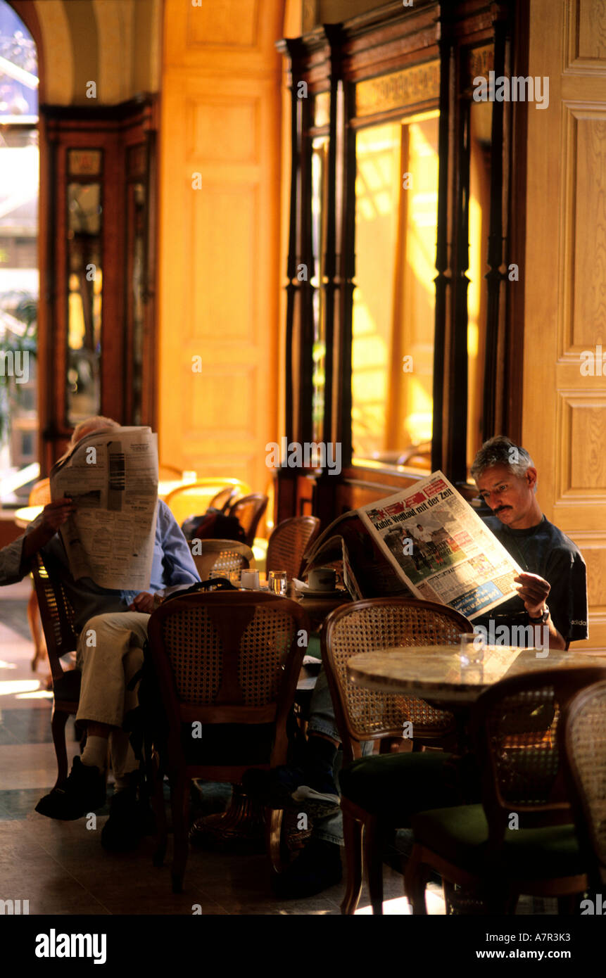 Hungary, Budapest (Pest), the famous Gerbeaud pastry confectioner's ...