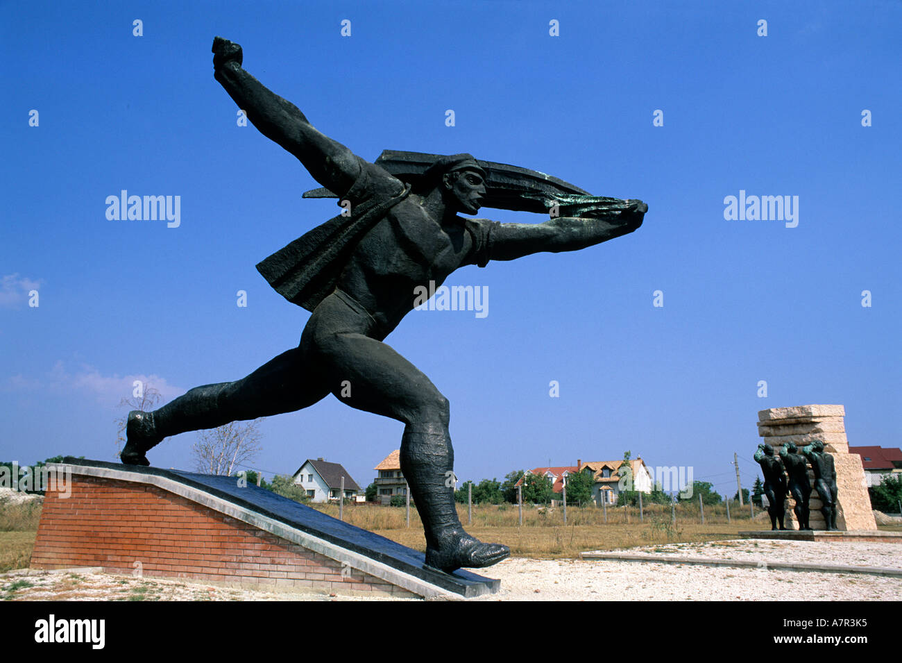 Hungary, Budapest, communist period statue in Szobor Park also called ...