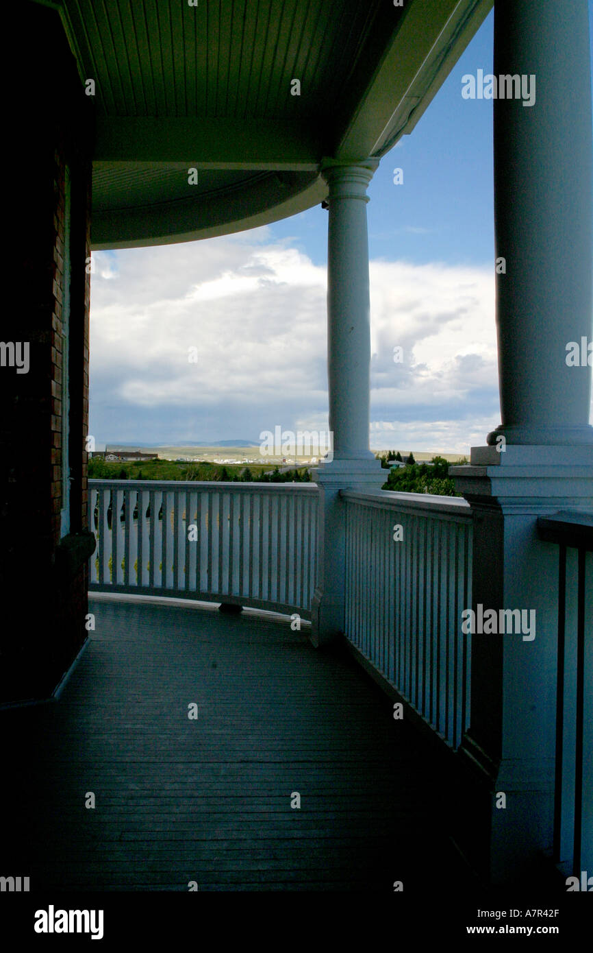 Vertical Decorative banister on an antique mansion Stock Photo - Alamy