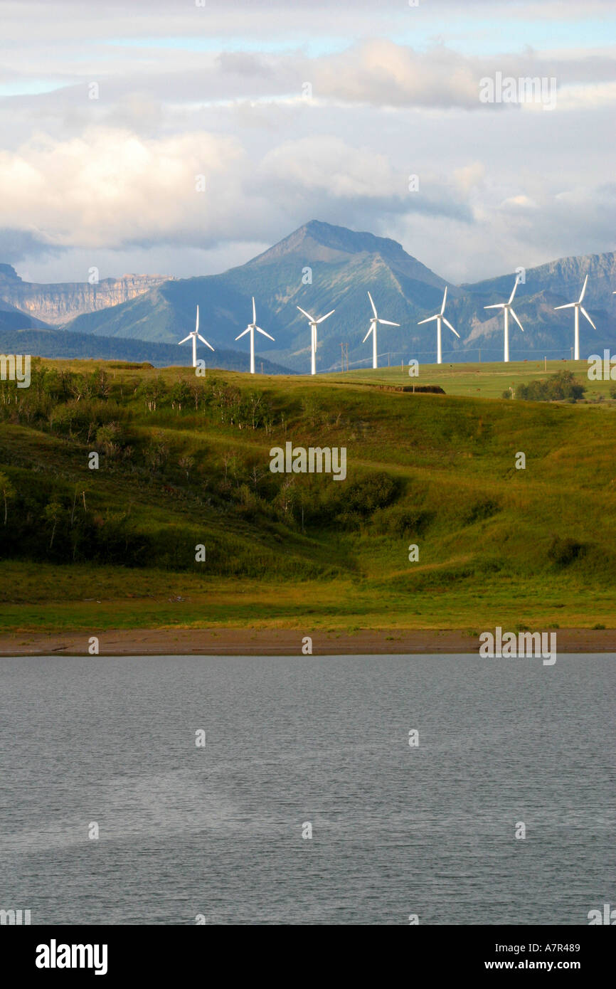 Elevated landscape with wind turbines hi-res stock photography and ...