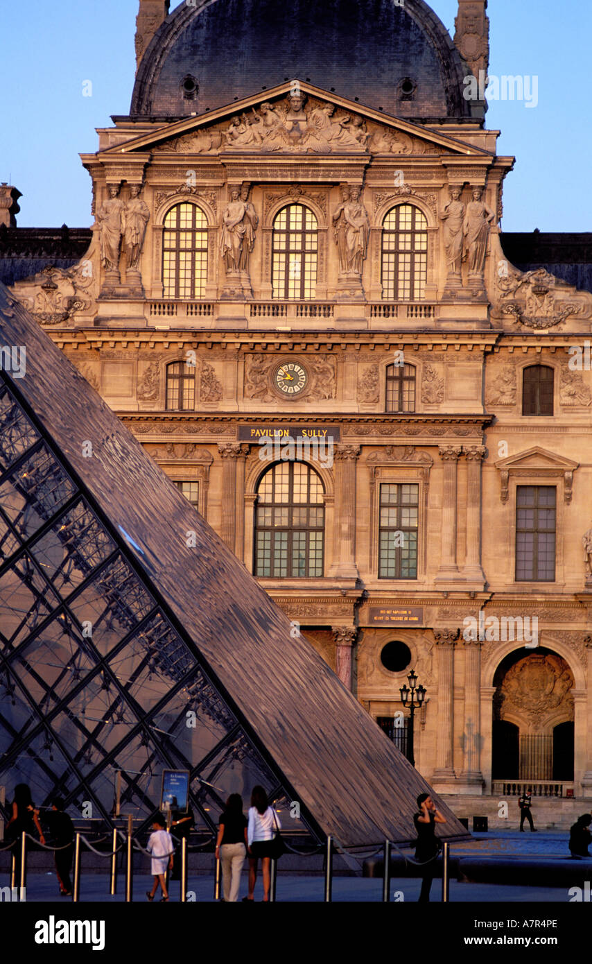 Louvre cour carree exterior hi-res stock photography and images - Alamy