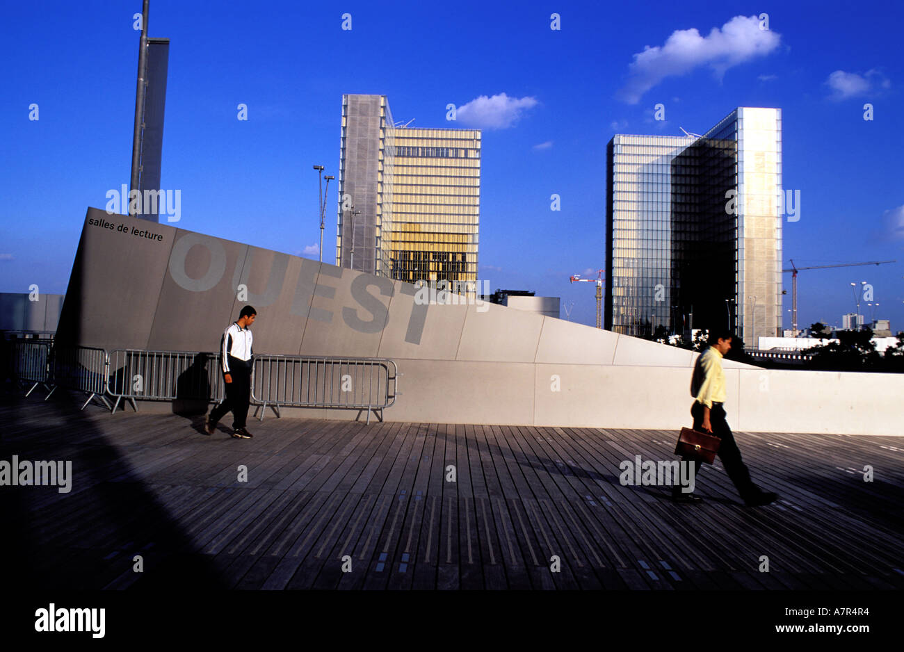 France, Paris, National Library of France François Mitterrand Stock ...