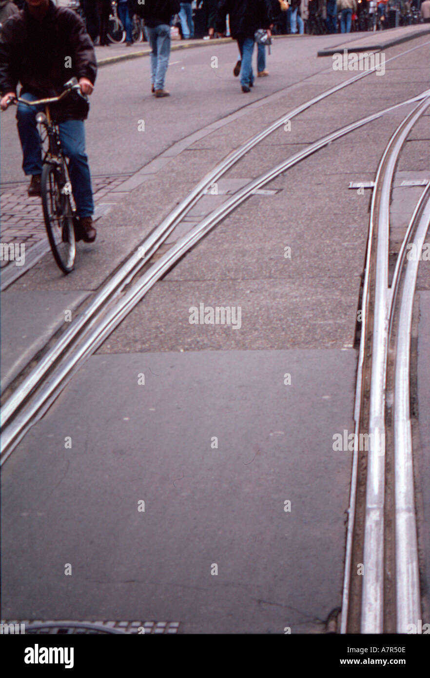 Danger tram lines hi-res stock photography and images - Alamy