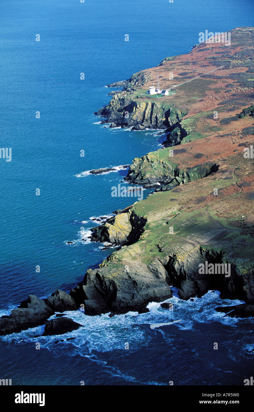 France, Morbihan, Groix island, natural reserve of Pen Men headland ...