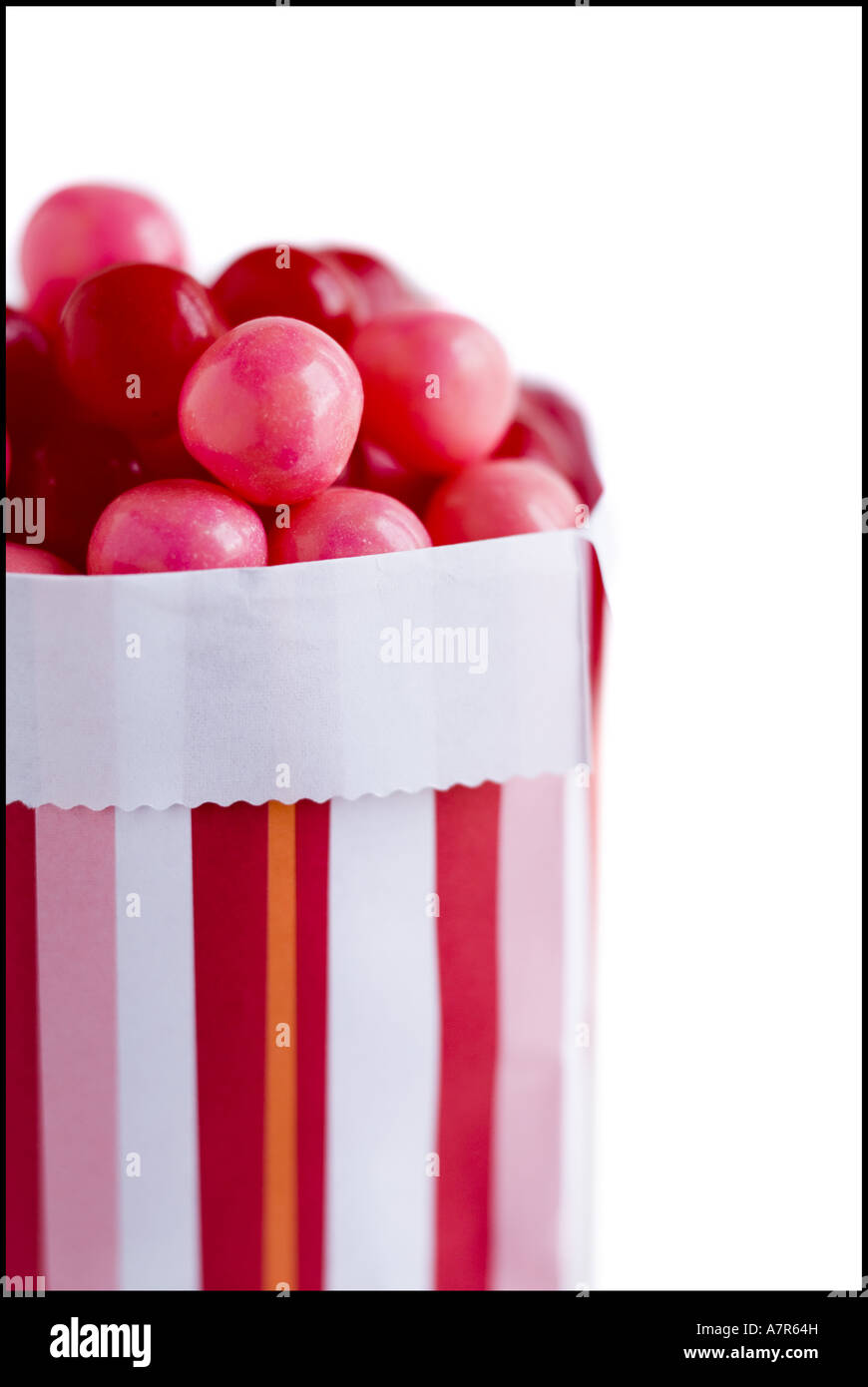 Candy box with pink and red candies Stock Photo - Alamy
