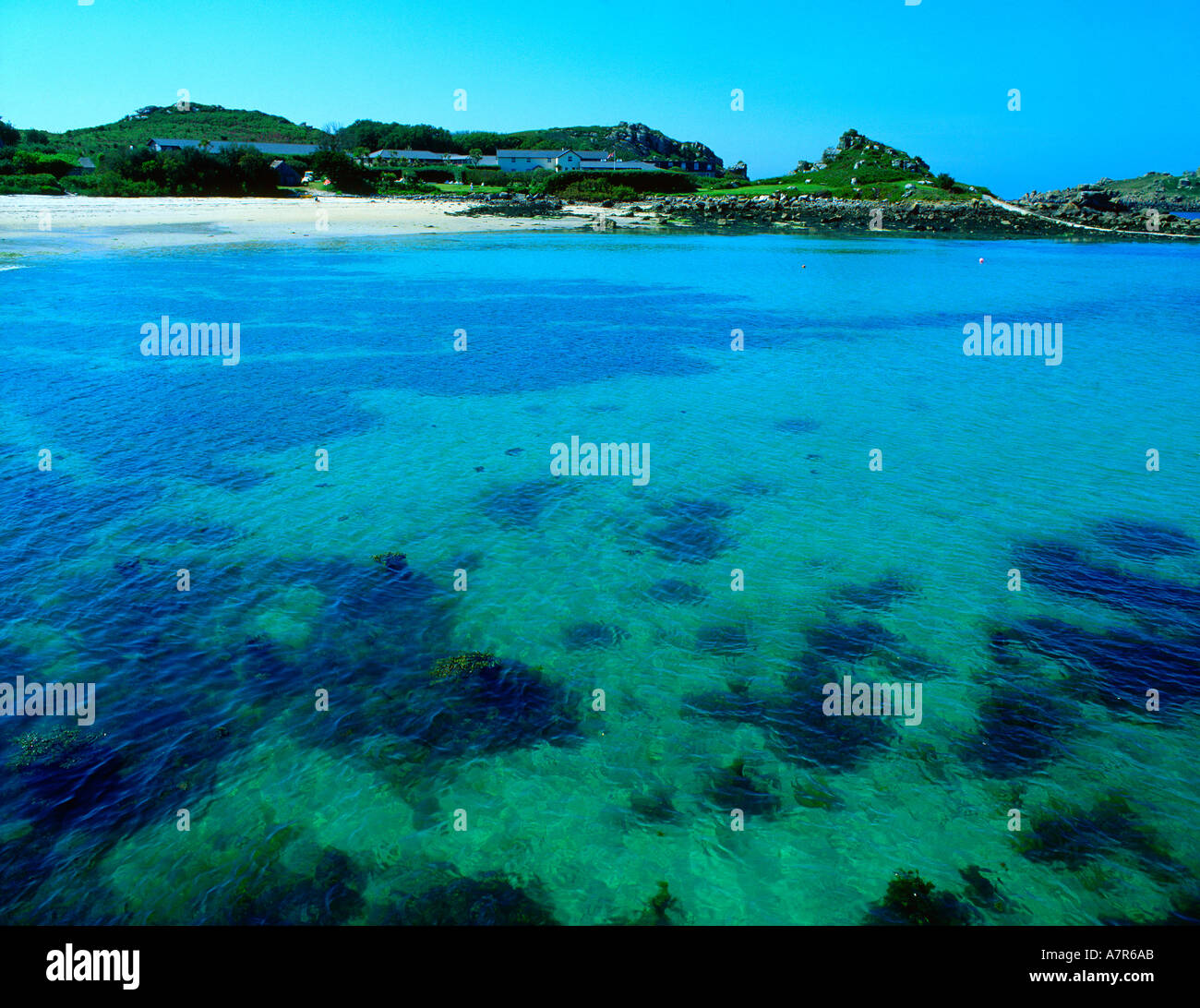 Old Grimsby Harbour Tresco Isles of Scilly UK Stock Photo - Alamy