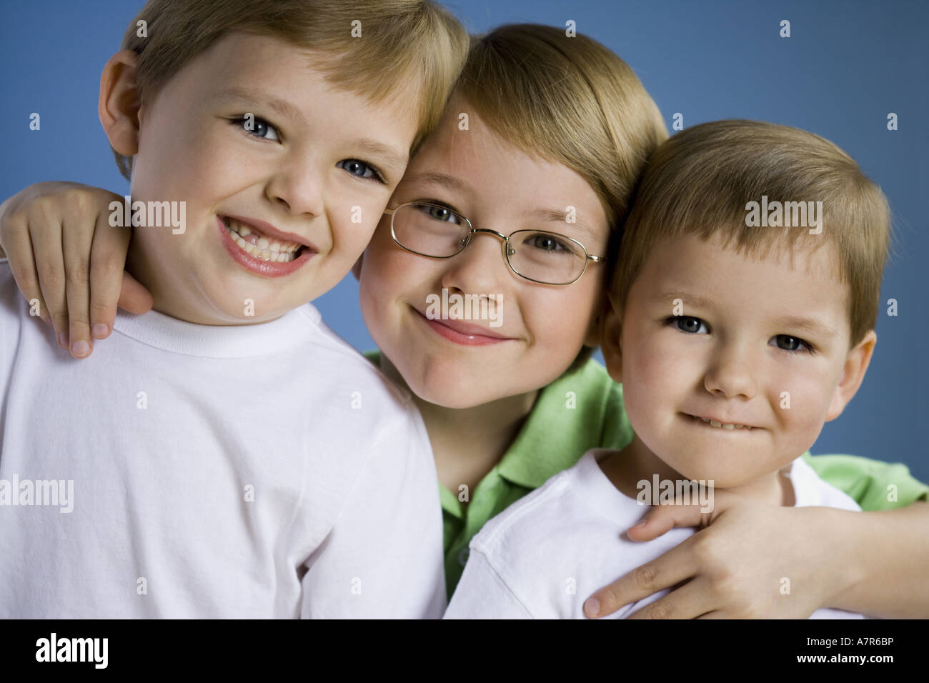 Portrait of three boys Stock Photo - Alamy