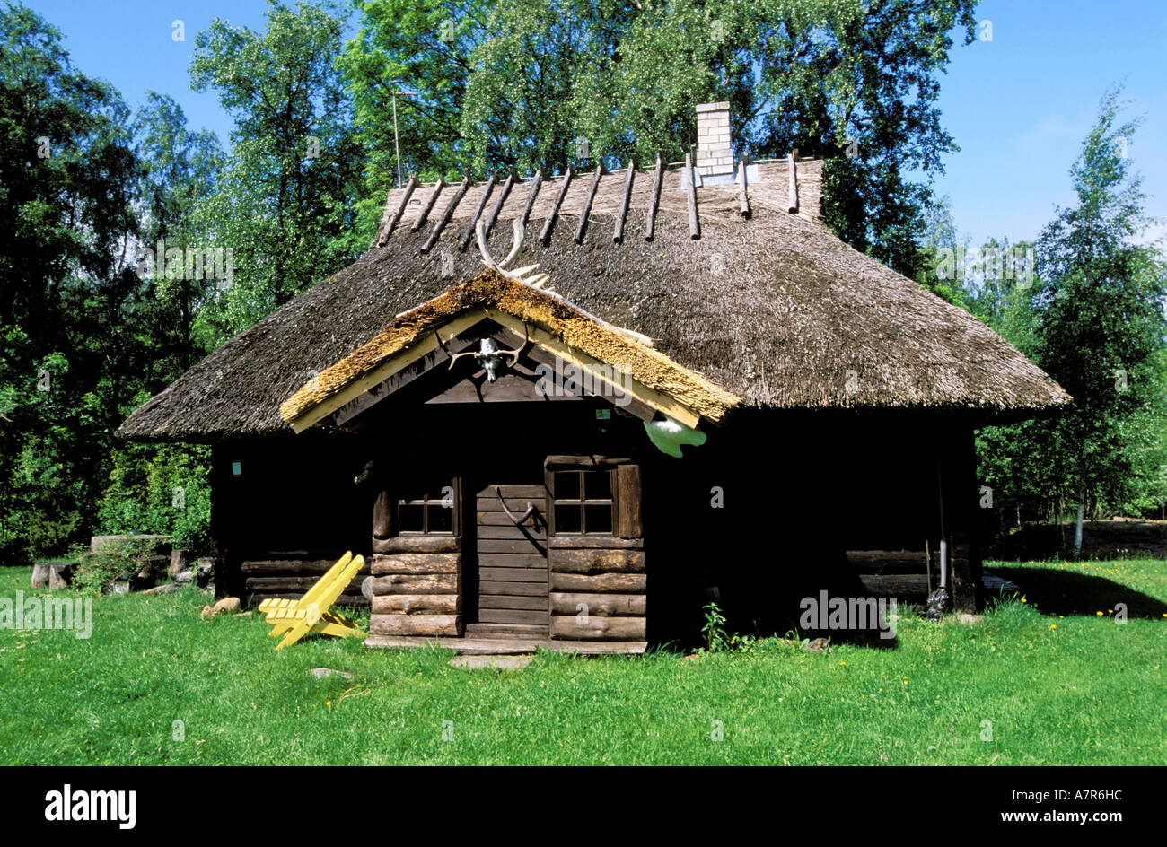 Estonia (Baltic States), Muhu Island, fishermen's village of Koguva ...