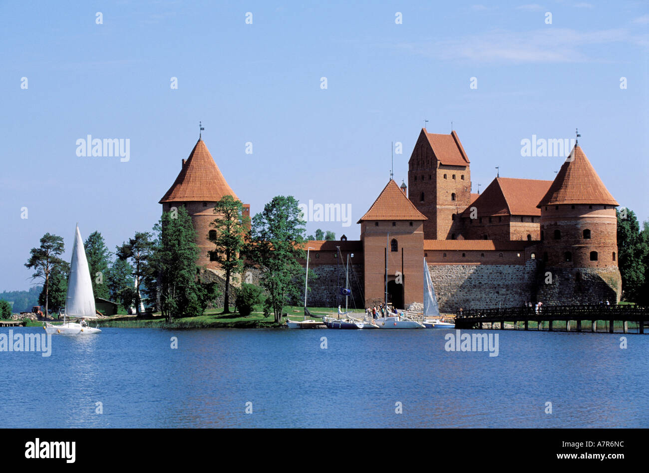 Lithuania (Baltic States), Trakai, Trakai castle (the most famous ...