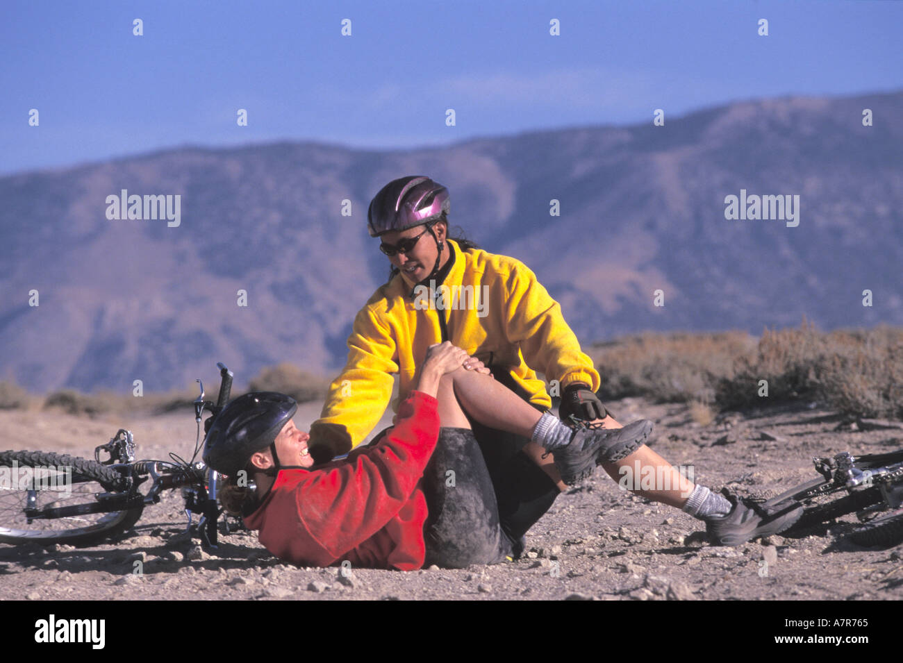 Biking accident and first aid hi-res stock photography and images - Alamy