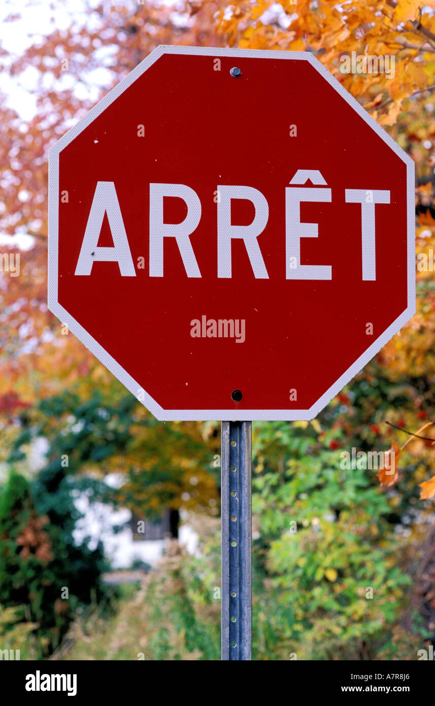 French stop sign hi-res stock photography and images - Alamy