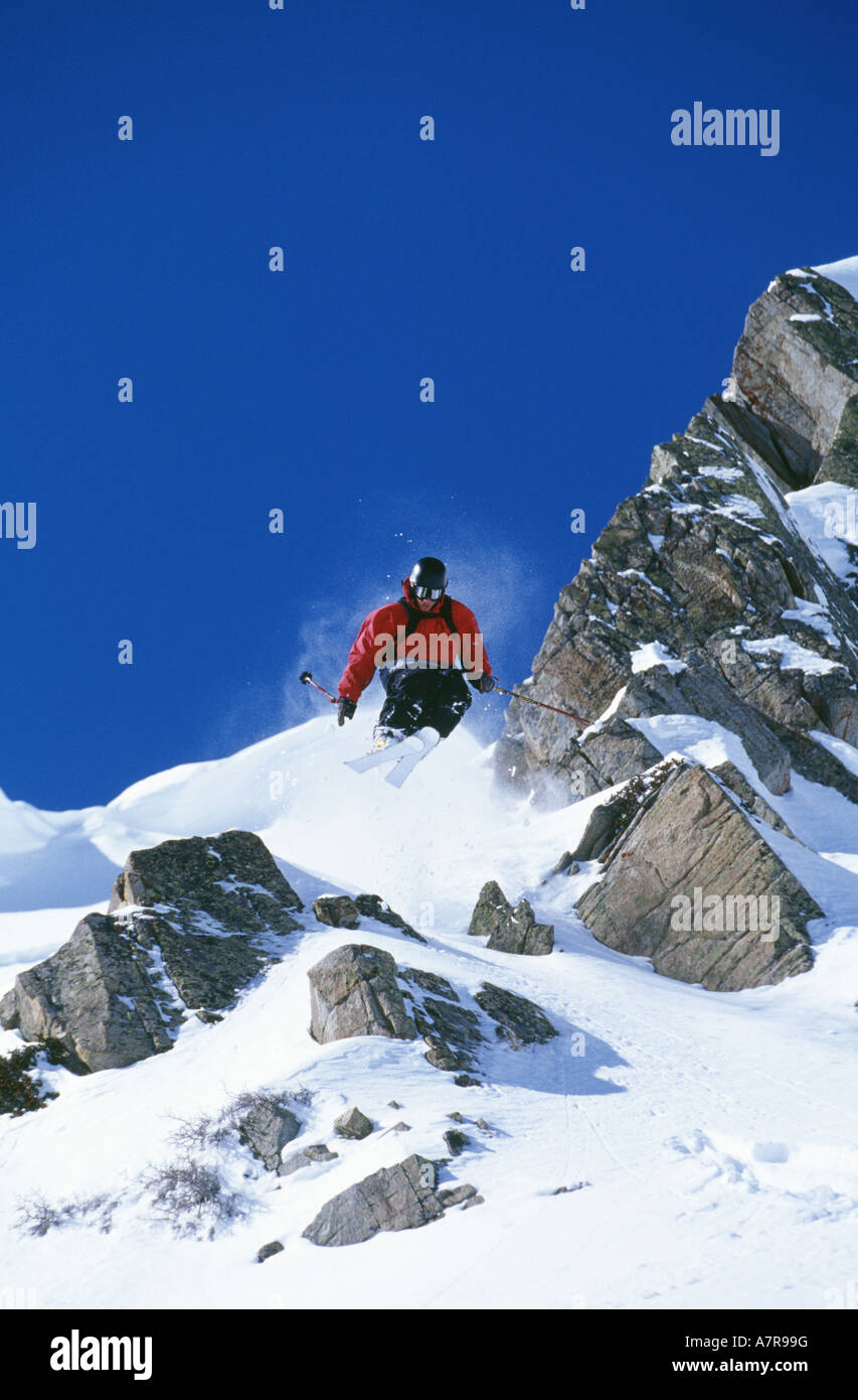 Ski jumper on skis hi-res stock photography and images - Alamy