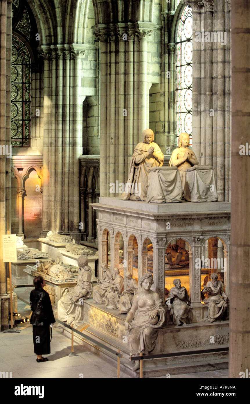 France, Seine Saint Denis, Saint Denis, basilica, Anna of Brittany and ...