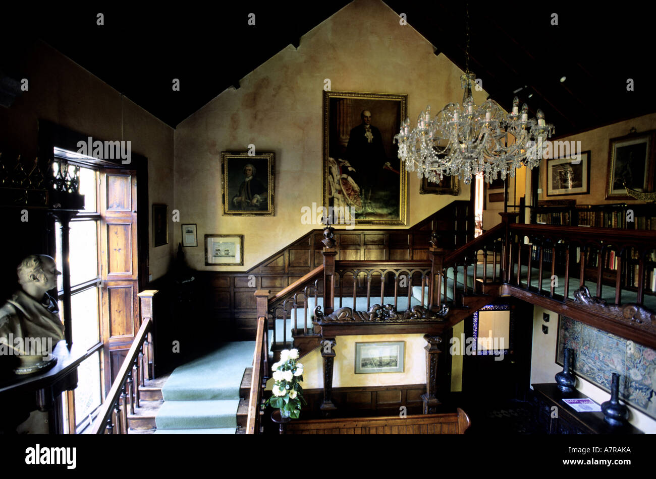 United Kingdom, Channel Islands, Guernsey island, Sausmarez Manor main ...