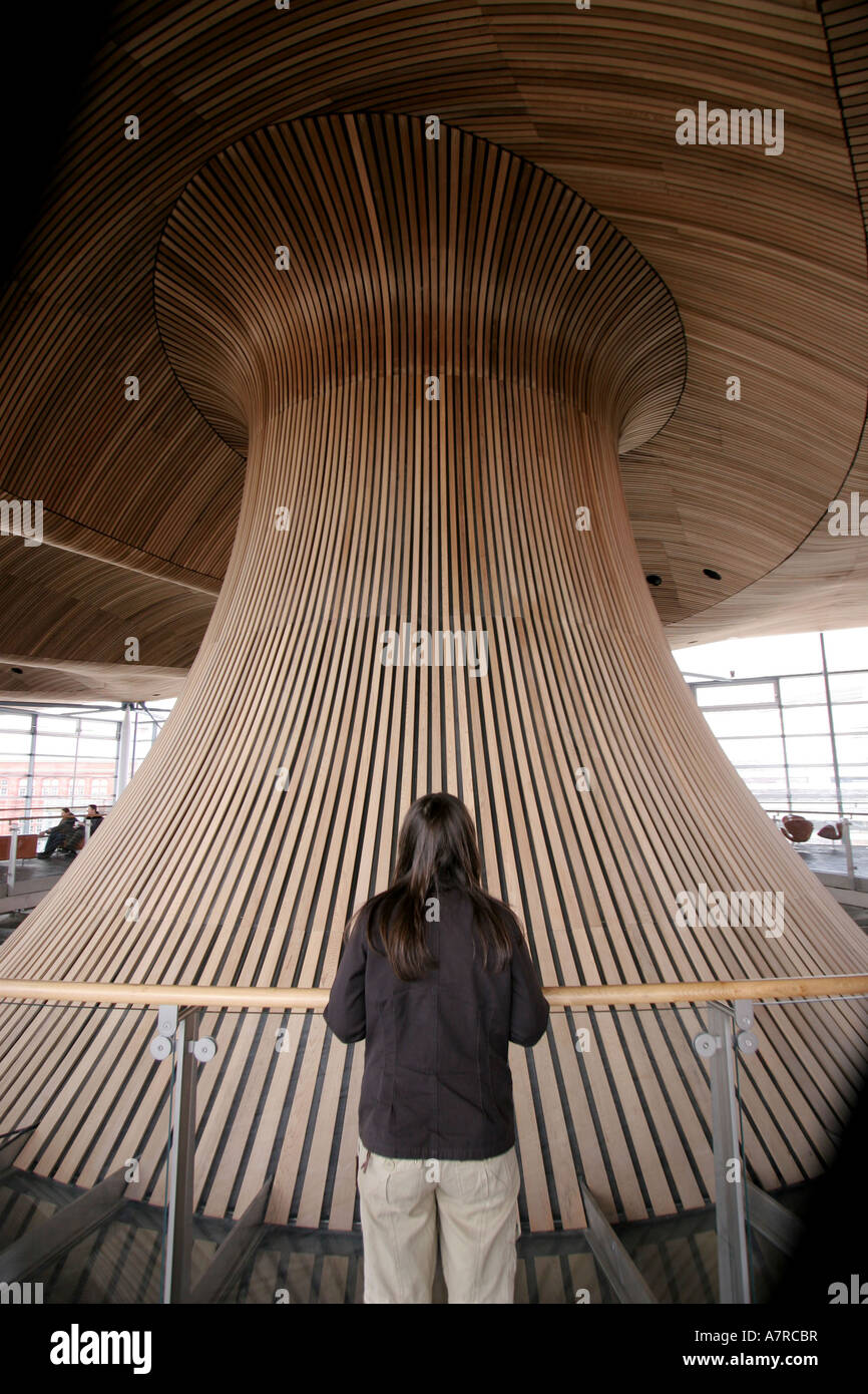 Senedd Interior National Assembly for Wales Building Cardiff, Wales UK ...