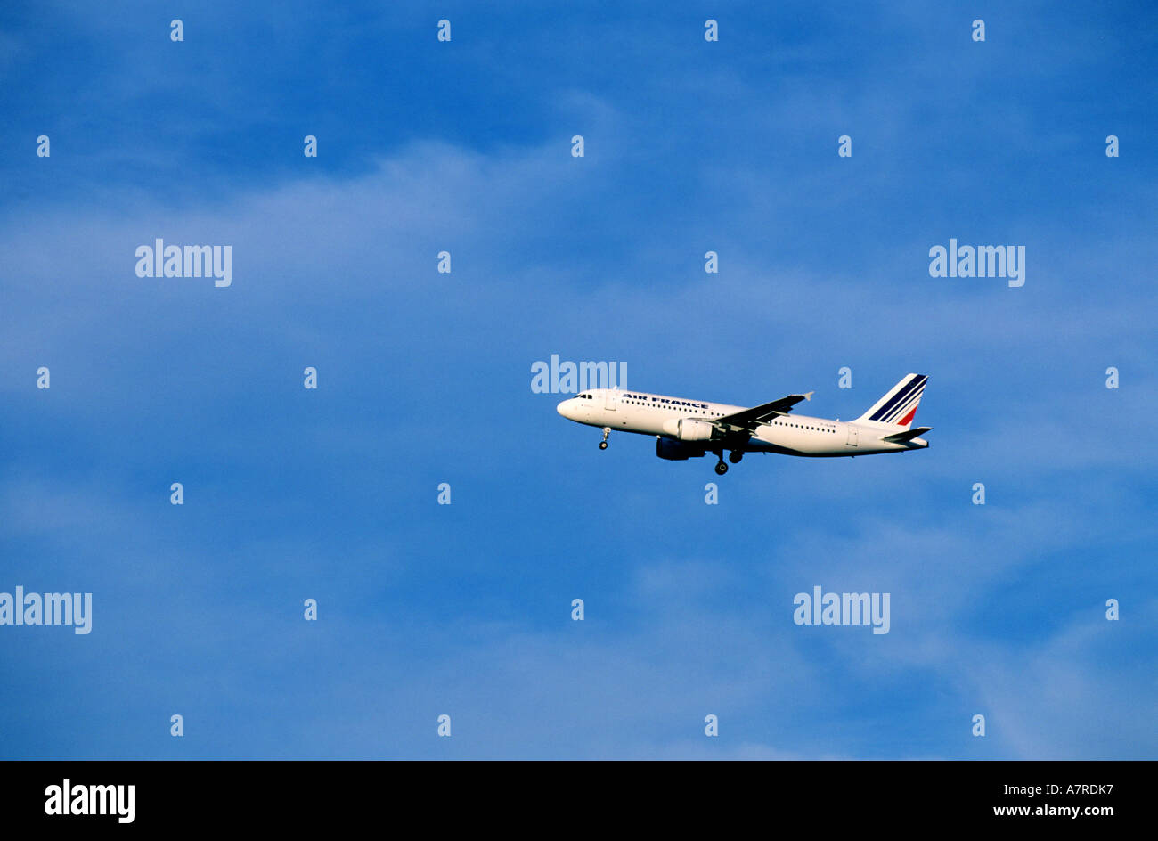 France, Pyrenees Orientales, Air France plane landing Stock Photo - Alamy