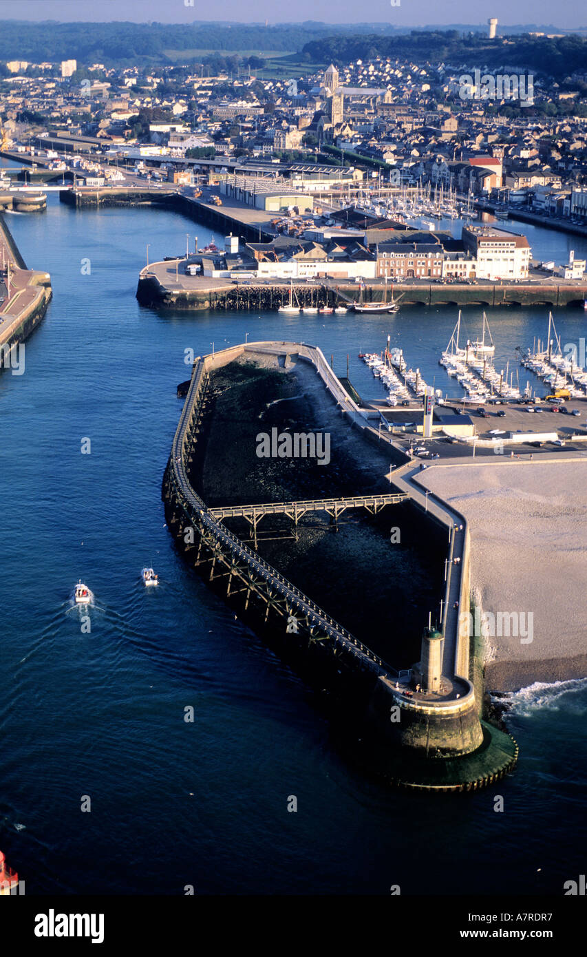 Fecamp harbour aerial hi-res stock photography and images - Alamy