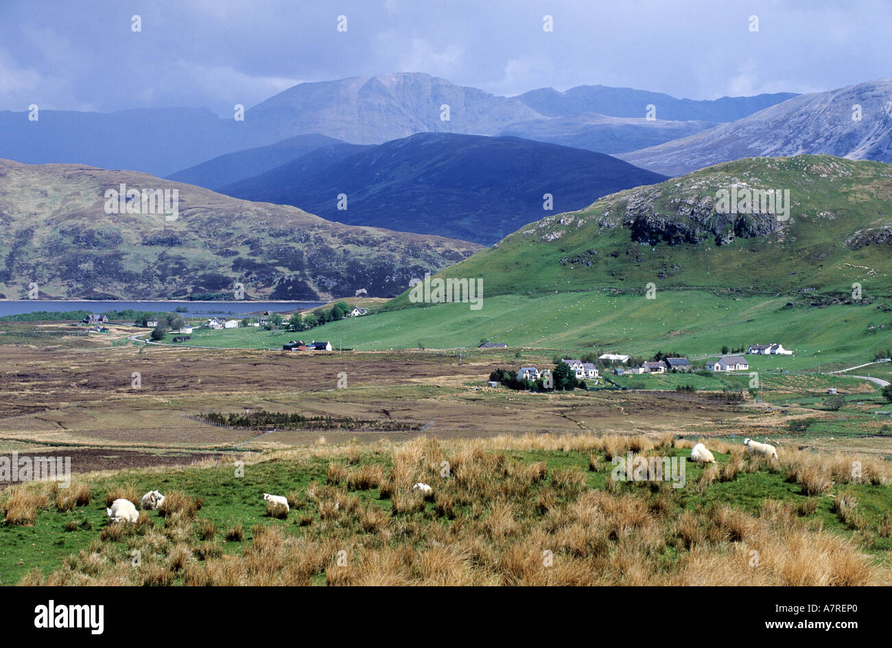 United Kingdom, Scotland, the Highlands, Sutherland, Ben More Assynt ...