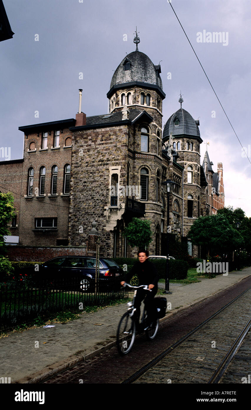 Belgium, Flanders, Antwerp (Antwerpen), Zurenborg Art Nouveau district ...